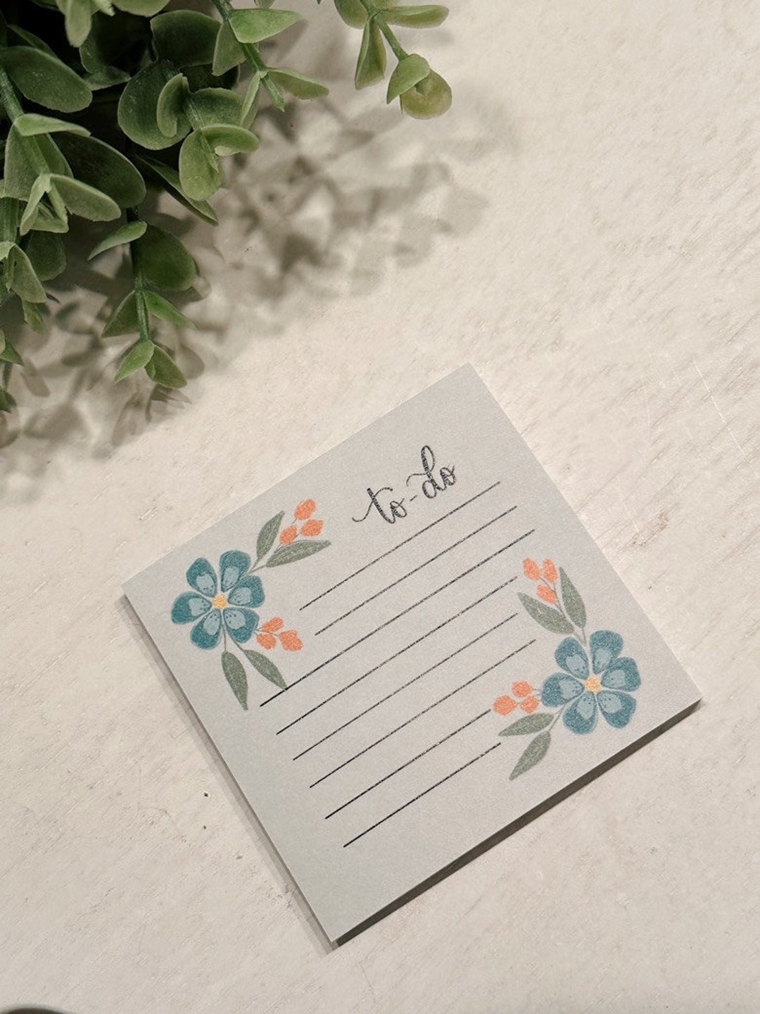 To-do Floral Sticky Notes - Etsy