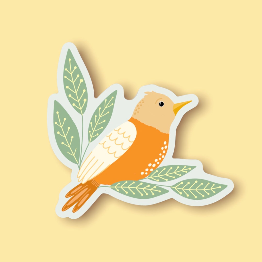 Boho Bird Sticker - Etsy