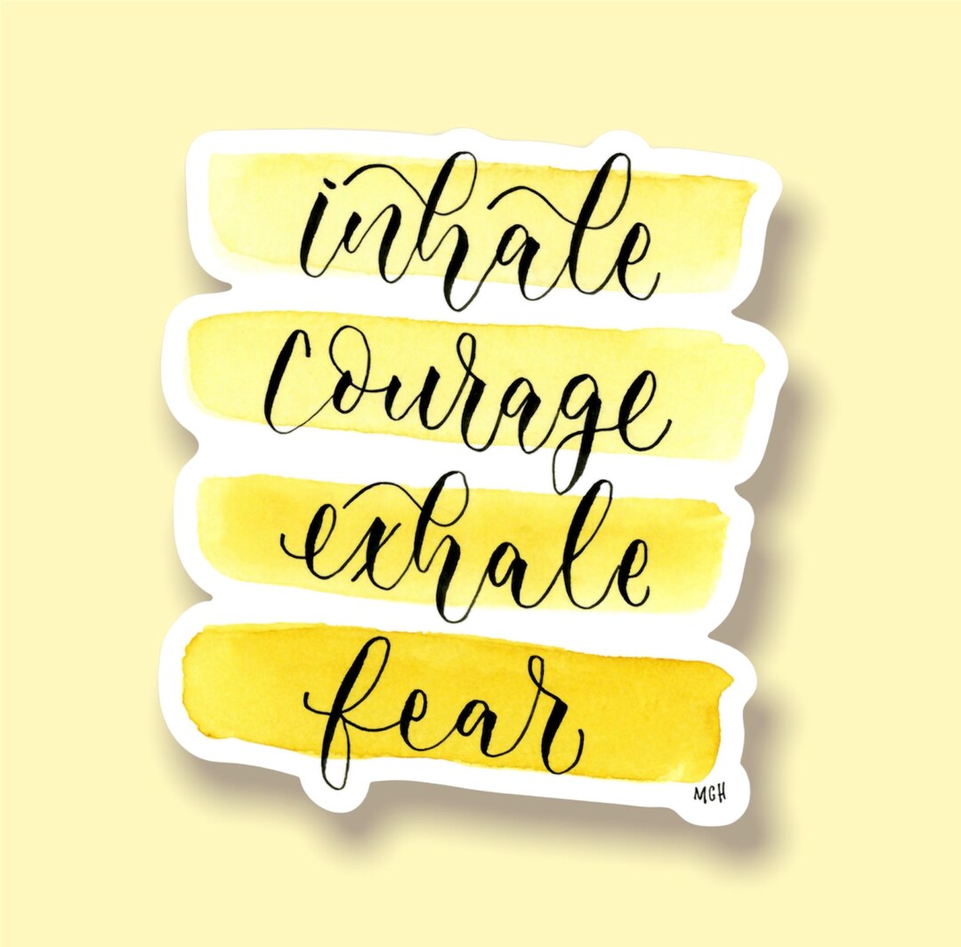 Inhale Exhale Sticker - Etsy