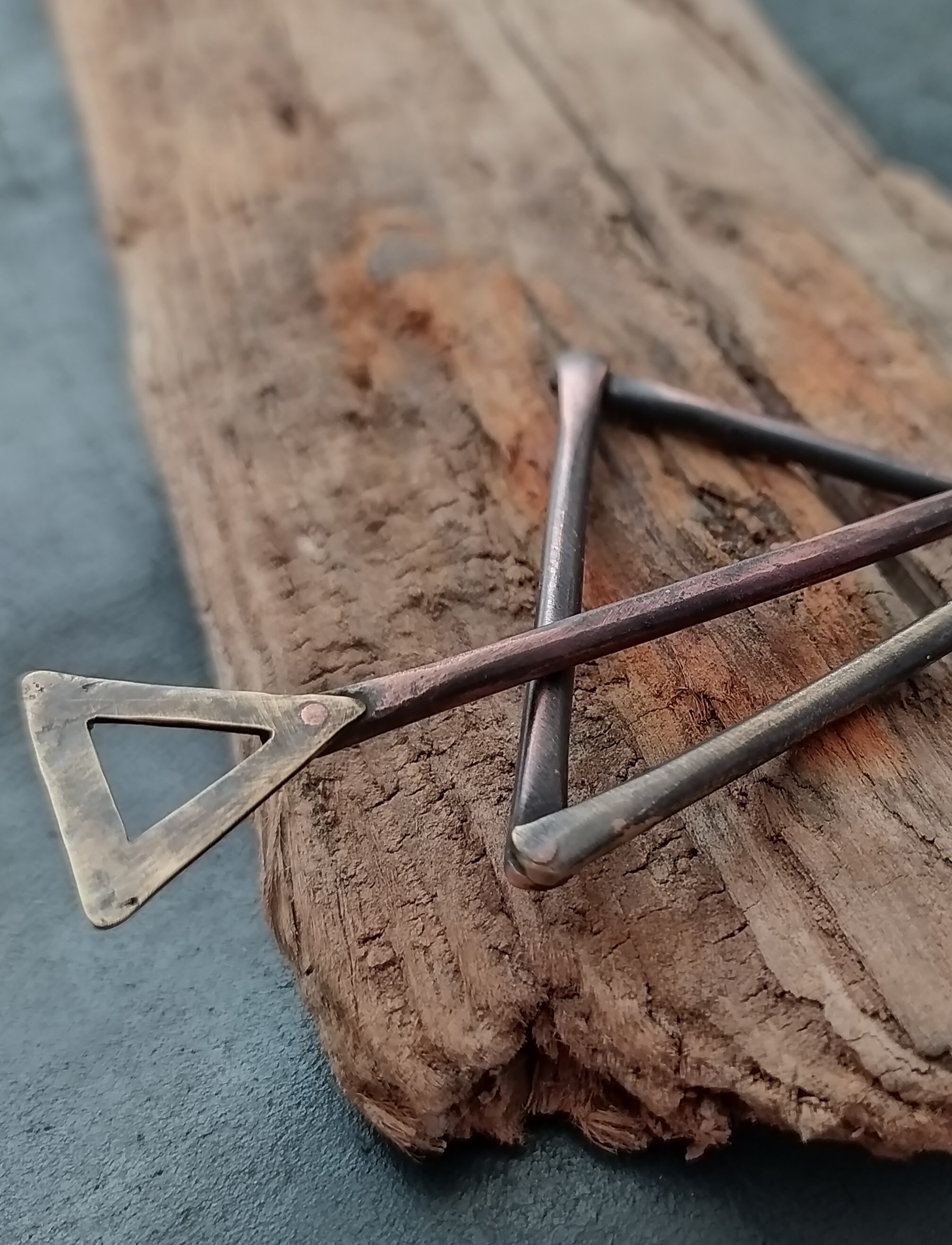 Triangle Hair Slide Hair Pin Hair Slide With Stick Hair Slide - Etsy