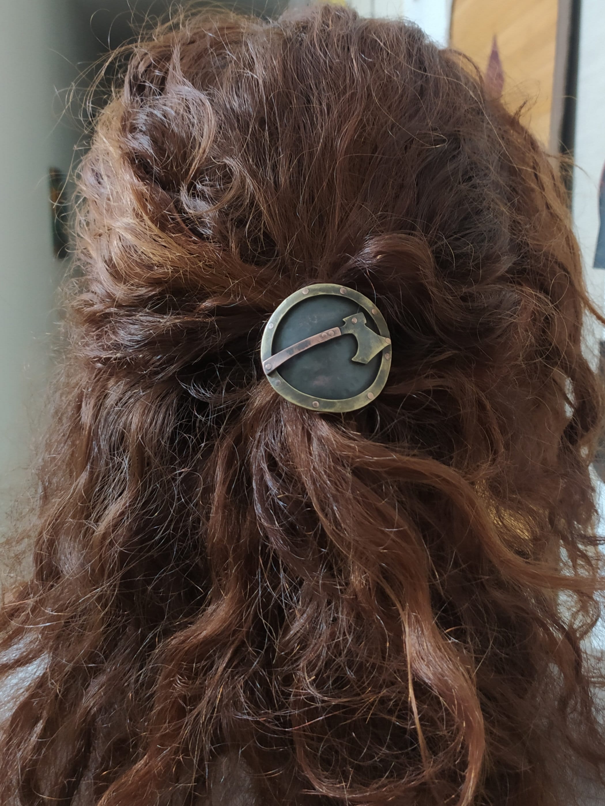 Viking Ponytail Holder Metal Ponytail Holder Viking Axe Hair Tie Hair ...