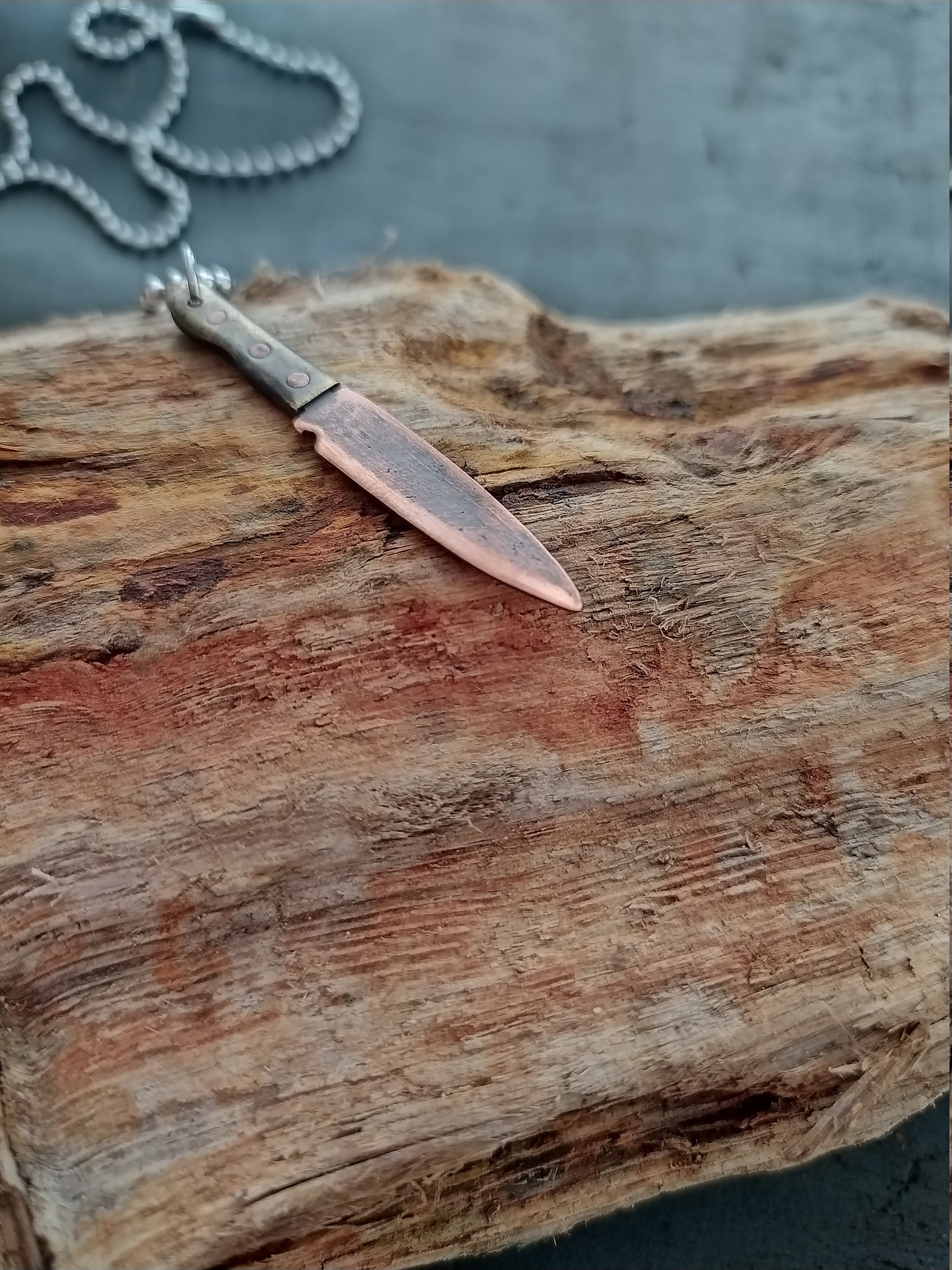 Knife Necklace Men Knife Pendant Knife Jewelry Miniature Knife - Etsy