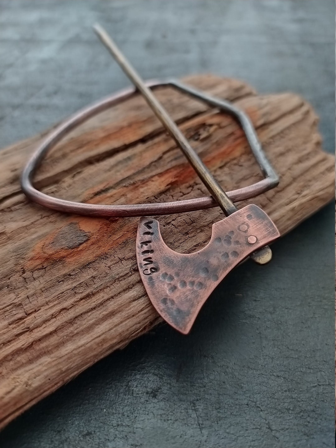 Viking Hair Slide Hair Pin Viking Axe Hair Slide Stick Axe Hair Slide ...