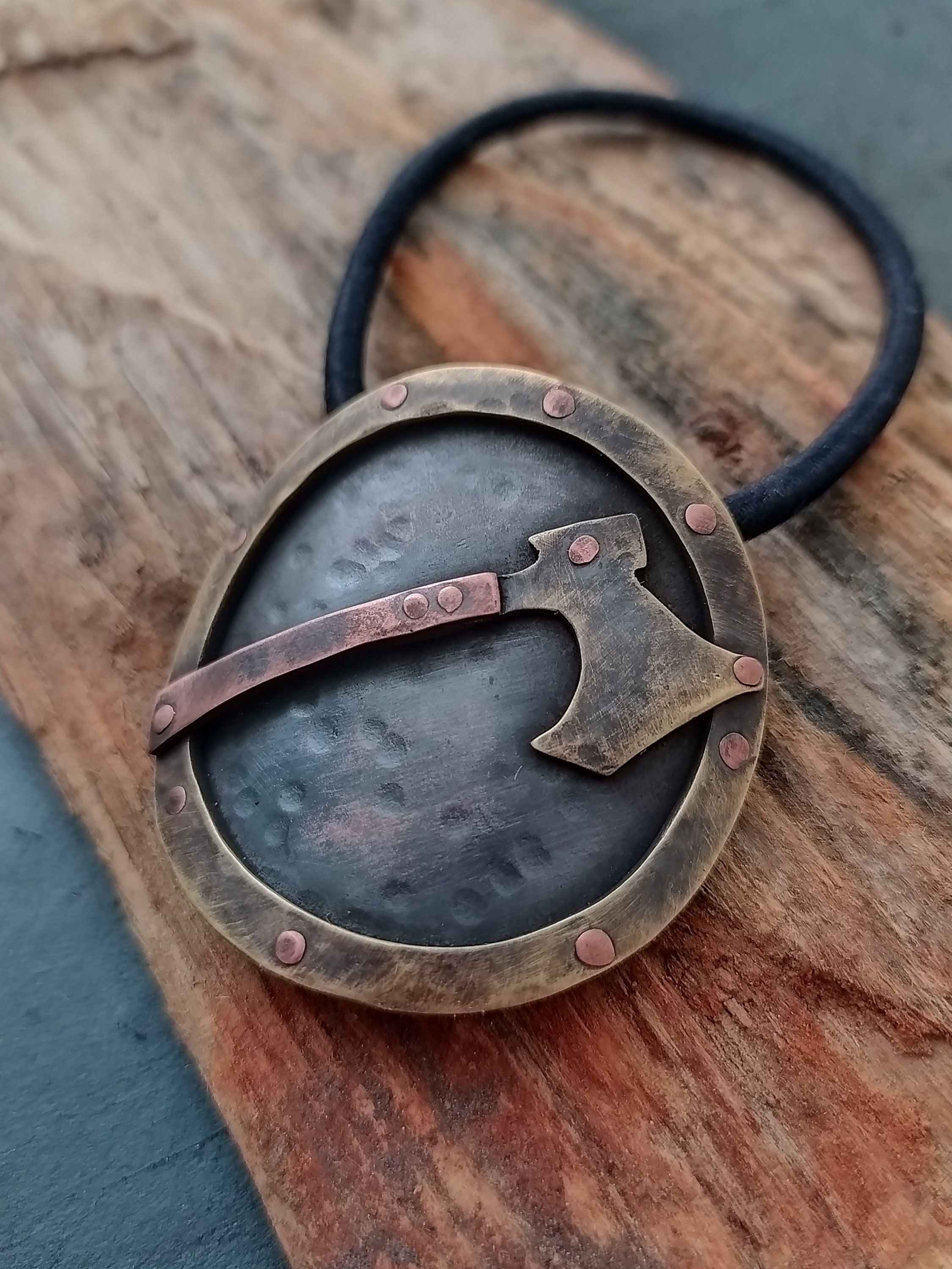 Viking Ponytail Holder Metal Ponytail Holder Viking Axe Hair Tie Hair ...