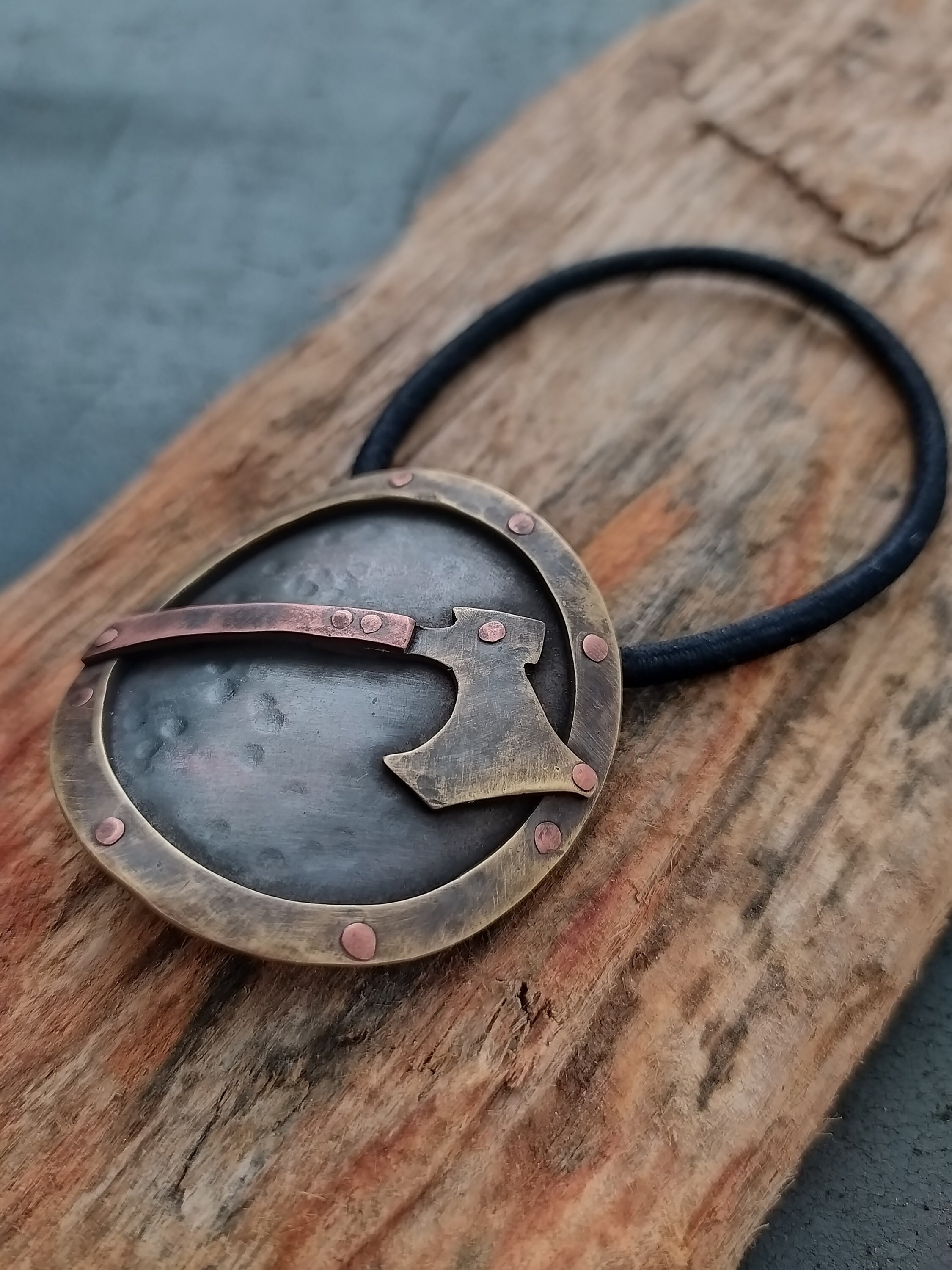 Viking Ponytail Holder Metal Ponytail Holder Viking Axe Hair Tie Hair ...