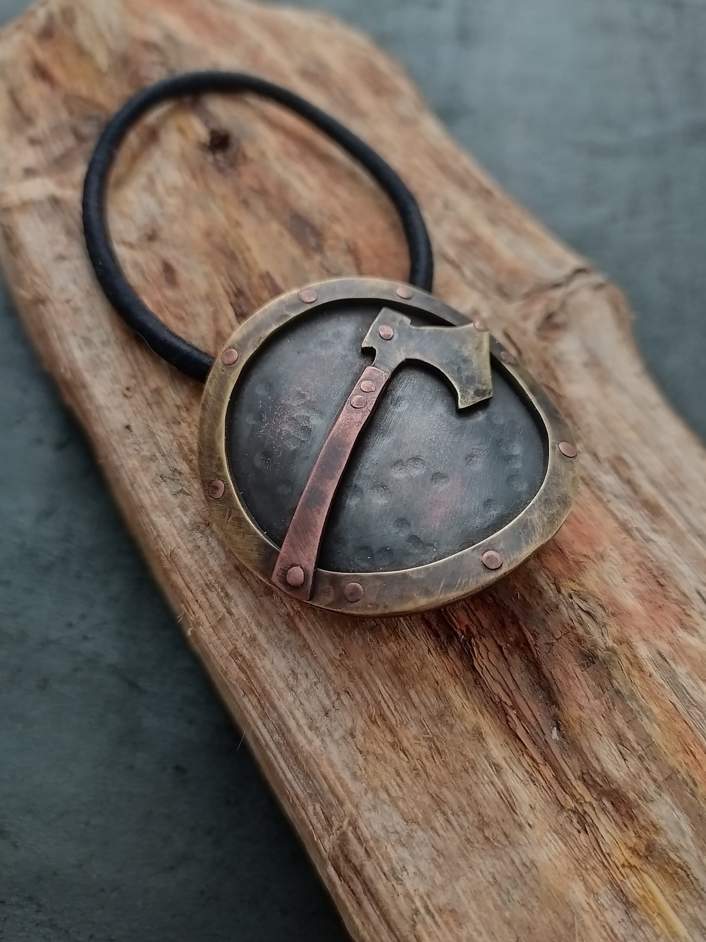 Viking Ponytail Holder Metal Ponytail Holder Viking Axe Hair Tie Hair ...