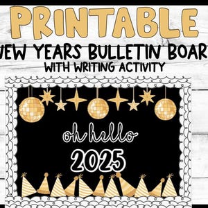 New Years Bulletin Board, DIY Kit, Bulletin Board, Disco Decor, New ...