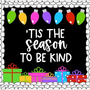 Colorful Christmas Bulletin Board Kit: Classroom Decor (digital ...