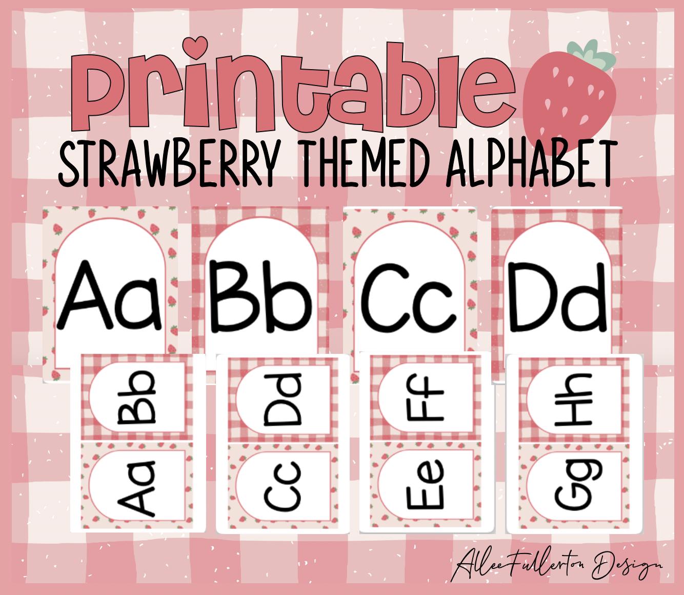 Strawberry Classroom Decor Bundle: Printable Bulletin Board Kit ...