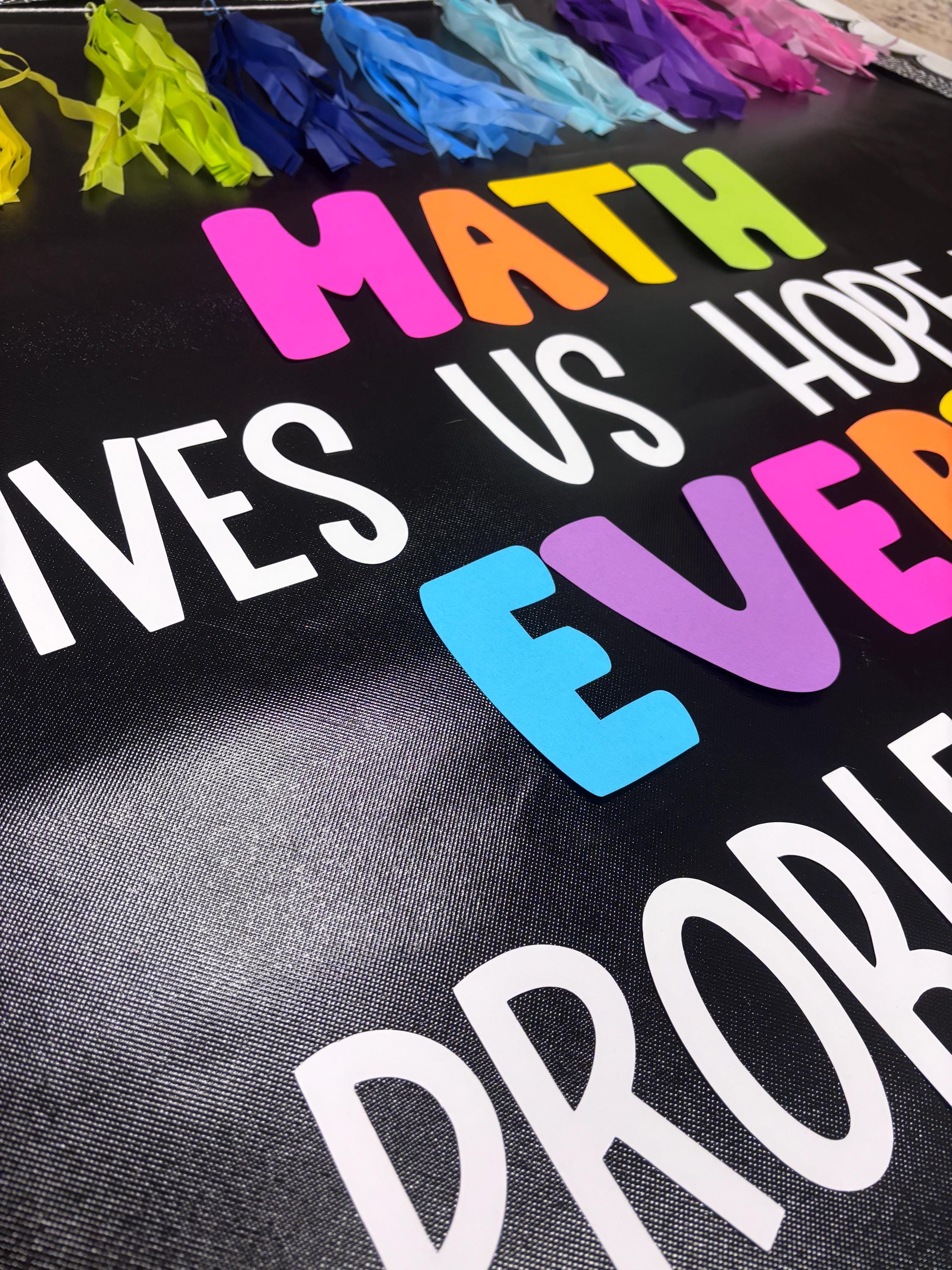Math Gives Us Hope Bulletin Board Kit: Precut Classroom Decor - Etsy