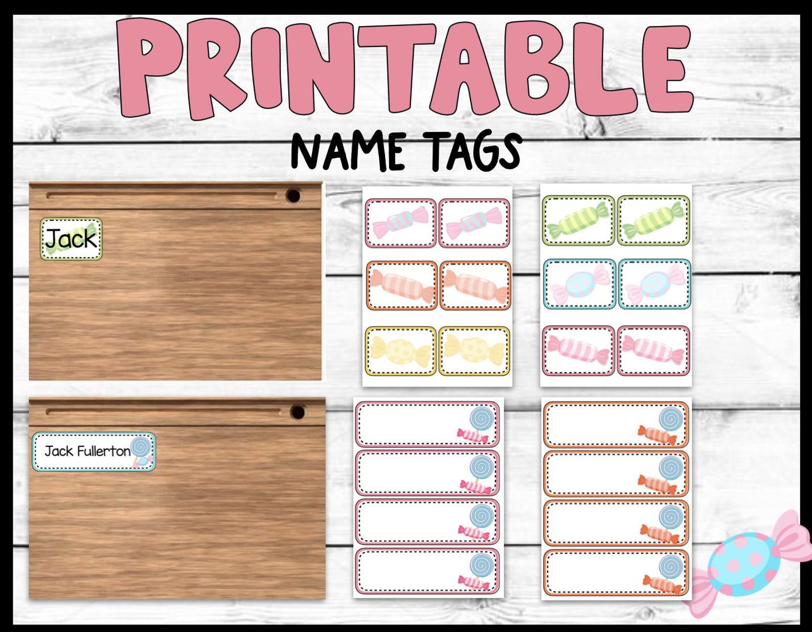 Candy Themed Classroom Decor Bundle (printable) - Etsy