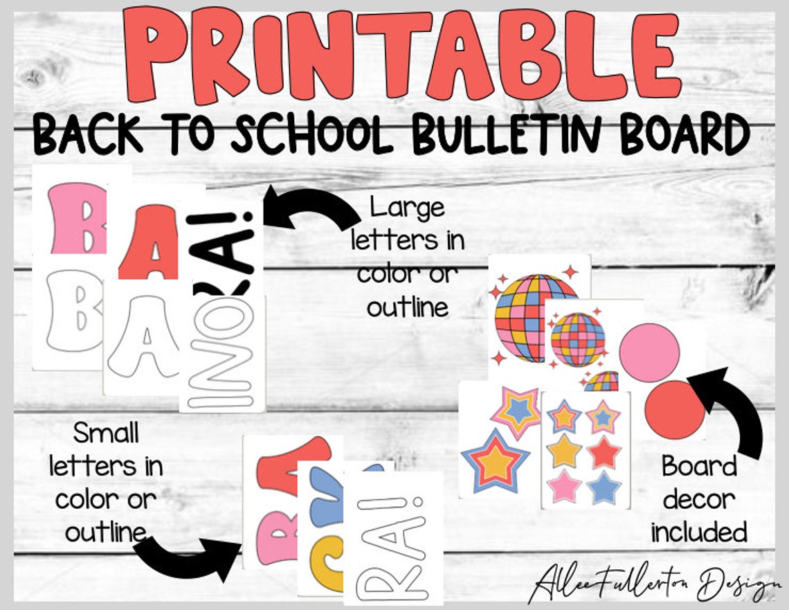 In Our Back to School Era Bulletin Board Kit, Printable Kit - Etsy