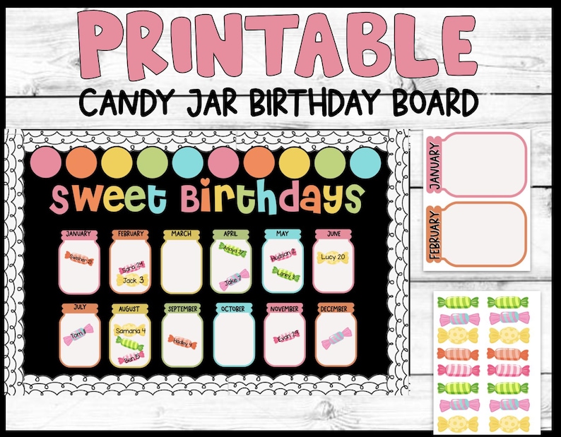 Candy Themed Classroom Decor Bundle (printable) - Etsy