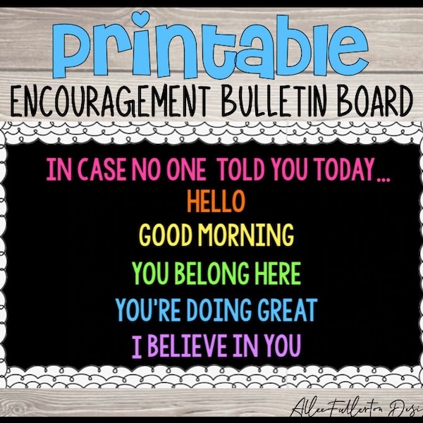 Printable Bulletin - Etsy