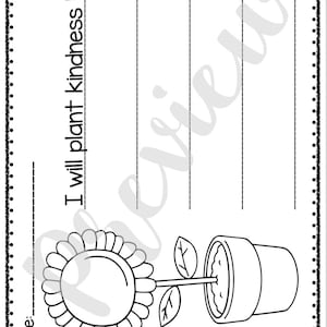 Plant Kindness Bulletin Board, PRINTABLE FILE, Classroom Decor ...