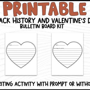 Black History Month Printable Bulletin Board Kit: Writing Activity ...