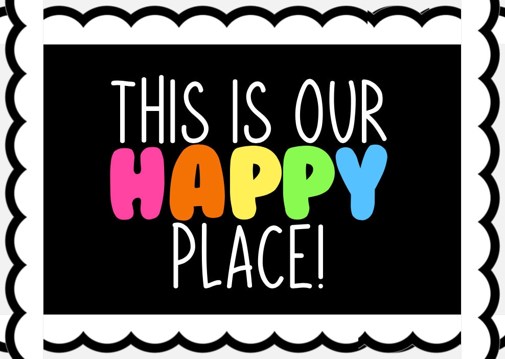 This is Our Happy Place Bulletin Board, Teacher Decor, Classroom Decor ...
