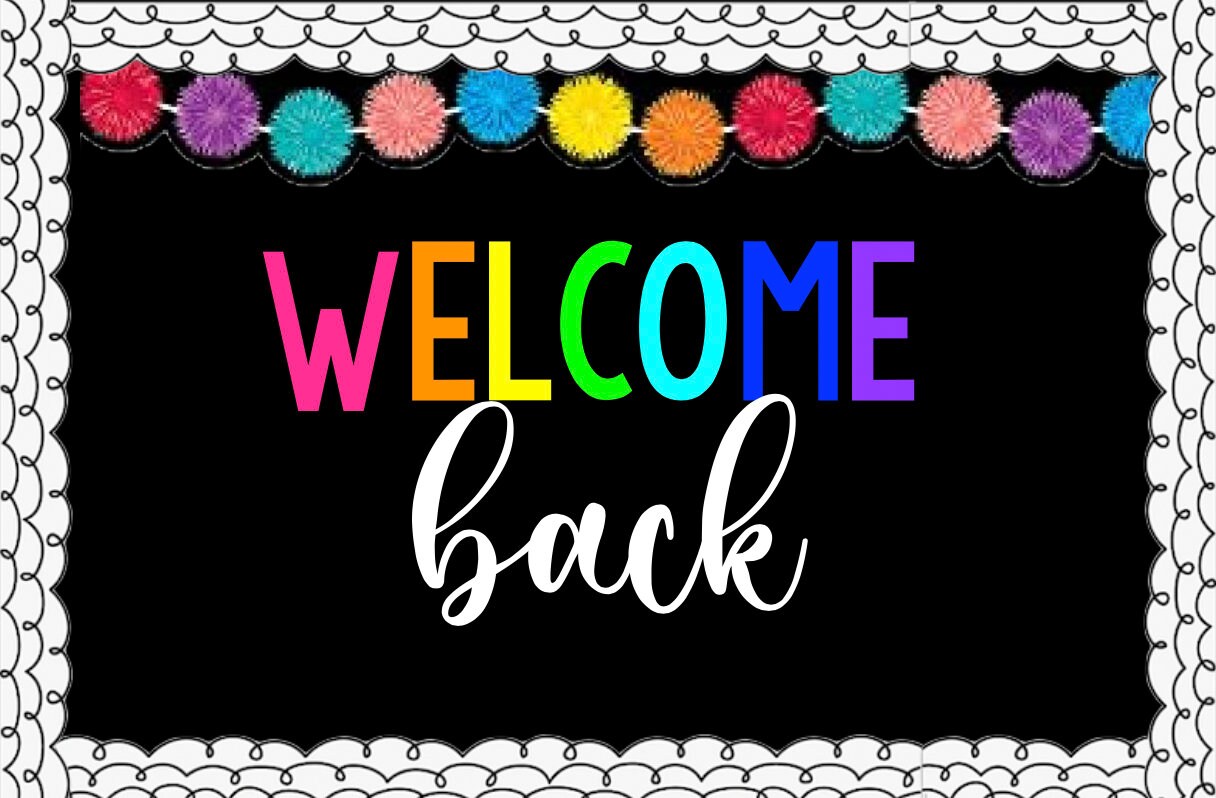 DIGITAL Welcome Back Bulletin Board Teacher Decor Back to - Etsy