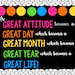 Positive Thoughts Bulletin Board: Printable Teacher Classroom Decor ...
