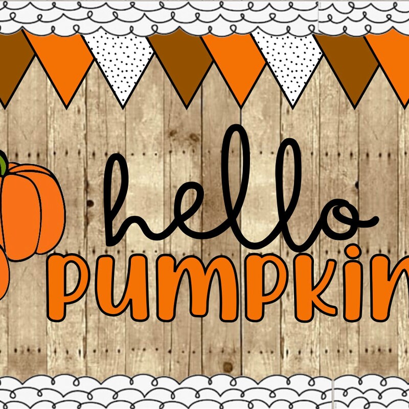Pumpkin Patch Bulletin Board - Etsy