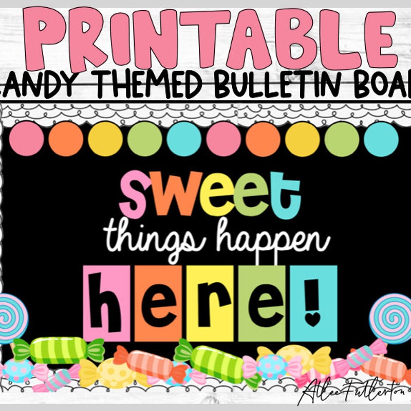 Christmas Candyland Bulletin Board - Etsy