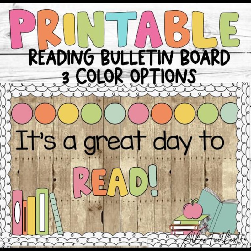 Bulletin Board Reading - Etsy