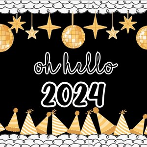 New Years Bulletin Board, DIY Kit, Bulletin Board, Disco Decor, New ...