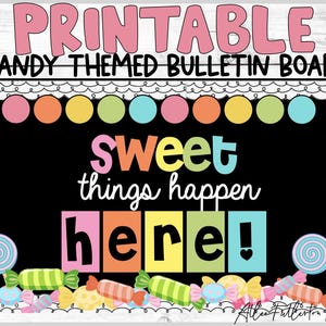 Candy Themed Classroom Decor Bundle (printable) - Etsy