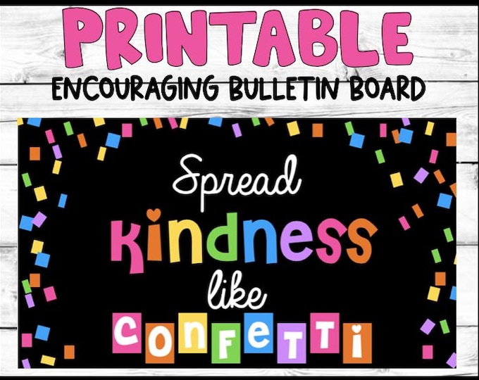 Be Kind Bulletin Board Classroom Decor for School, Church, or Home - Etsy