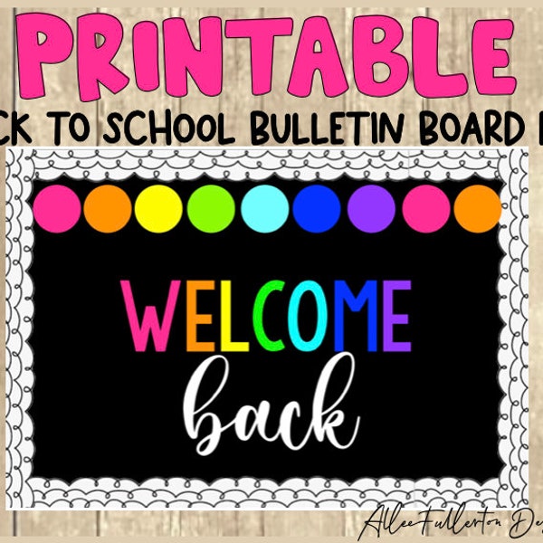 Welcome Back Bulletin Board - Etsy