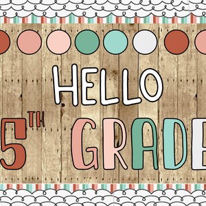 Hello Grade Level, Welcome Sign, Back to School - Etsy