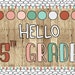 Hello Grade Level, Welcome Sign, Back to School - Etsy