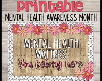 Mental Health Awareness Bulletin Board - Etsy