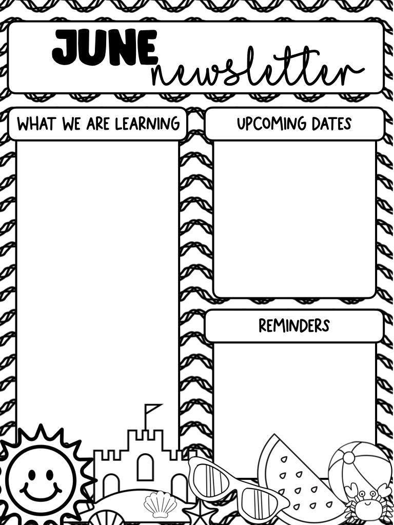Seasonal Classroom Newsletter Template and Calendars Bundle the the ...
