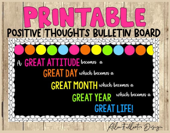 Positive Message Bulletin Boards Motivational Interactive Bulletin