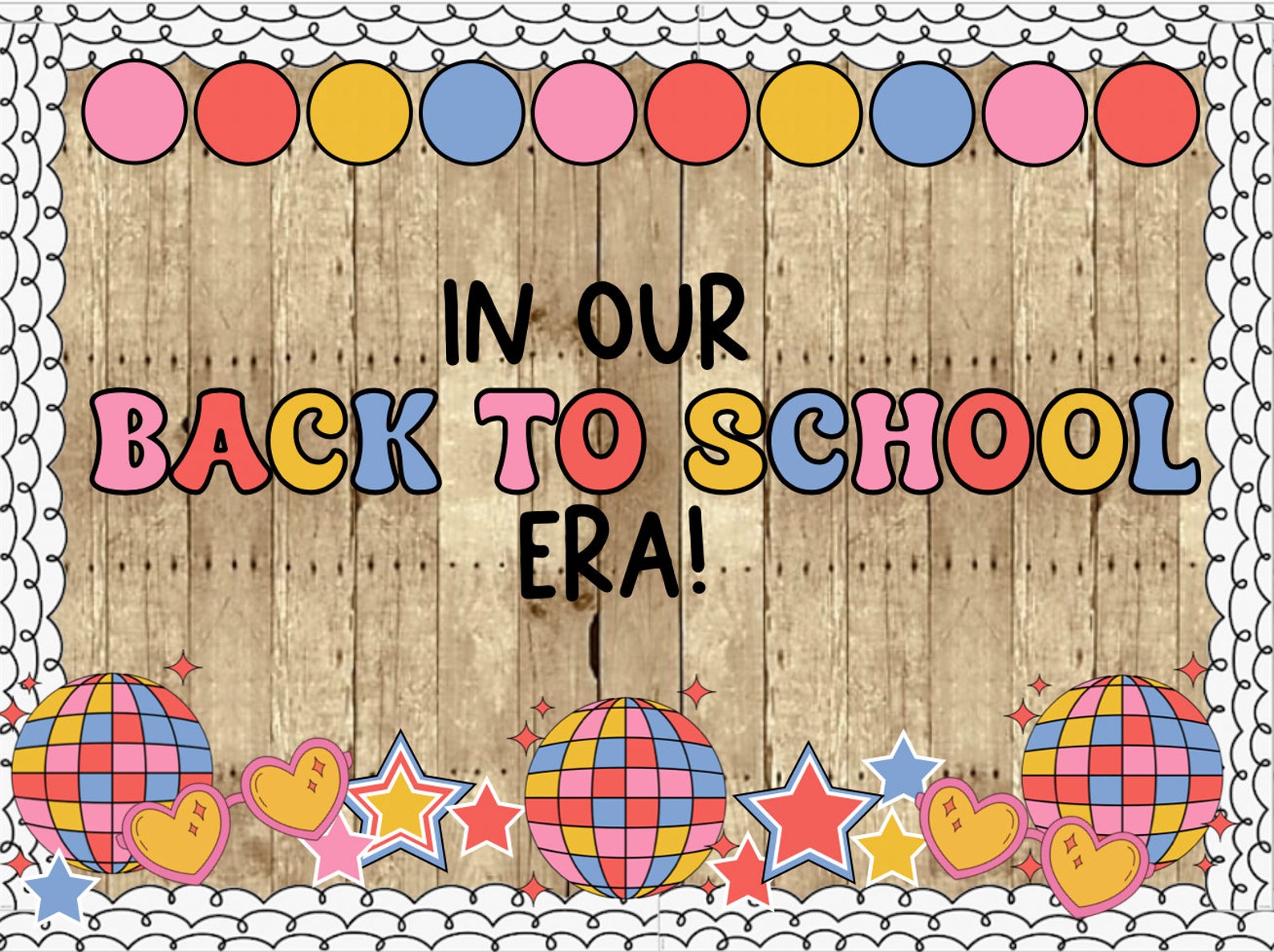 In Our Back to School Era Bulletin Board Kit, Printable Kit - Etsy