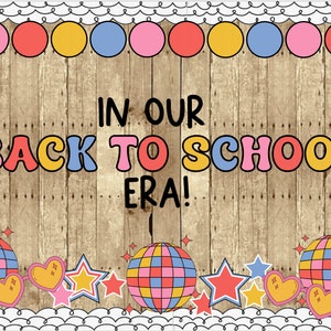 In Our Back to School Era Bulletin Board Kit, Printable Kit - Etsy