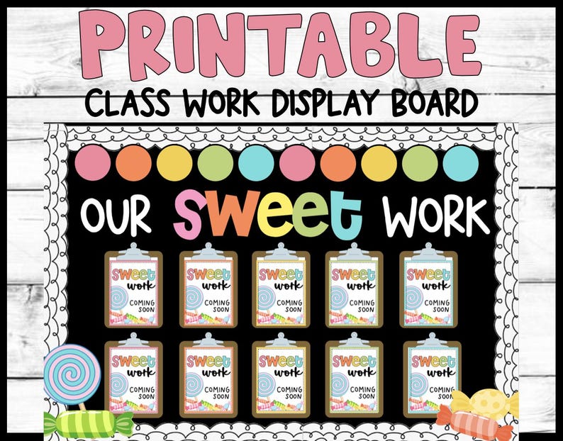 Candy Themed Classroom Decor Bundle (printable) - Etsy