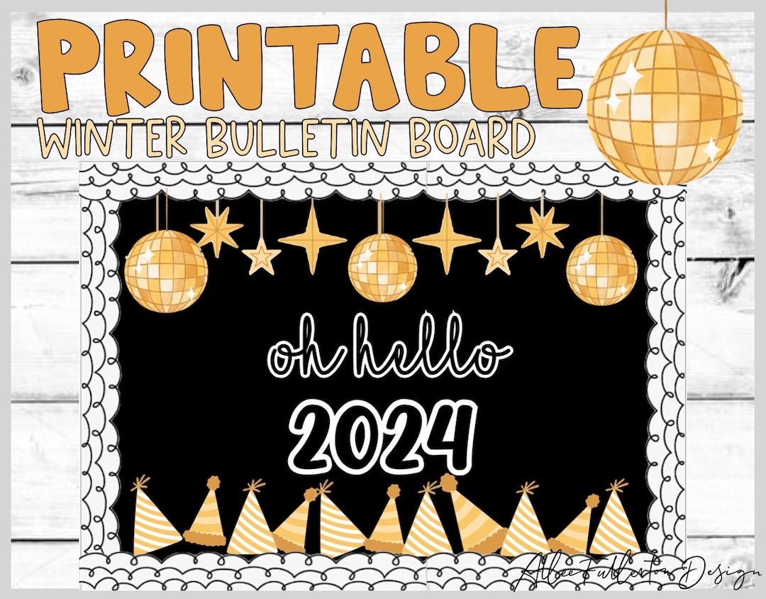 New Years Bulletin Board, DIY Kit, Bulletin Board, Disco Decor, New ...