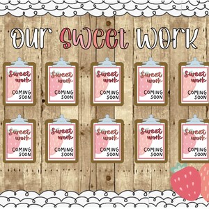 Strawberry Classroom Bulletin Board Decor (digital Download) - Etsy