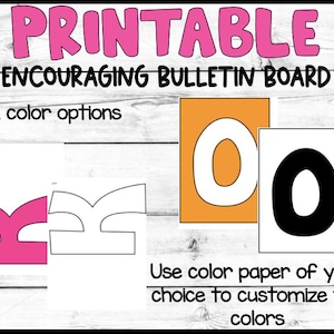 Spread Kindness Like Confetti Printable Bulletin Board, DIY Project ...