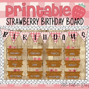 Strawberry Birthday - Etsy