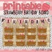 Strawberry Birthday Bulletin Board: Classroom Decor (digital Download ...