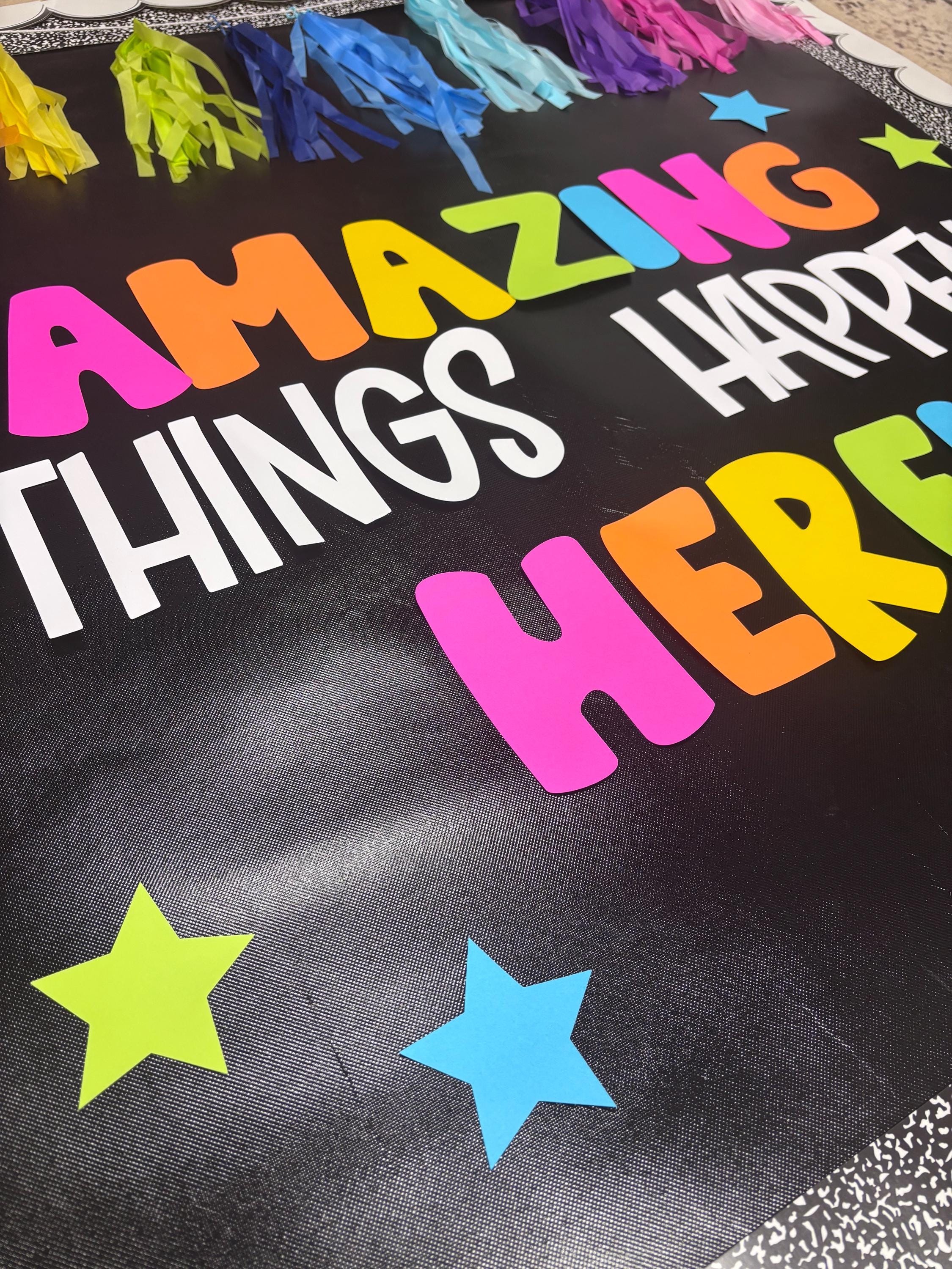 Amazing Things Happen Here, Bulletin Board Kit, Teacher Decor ...