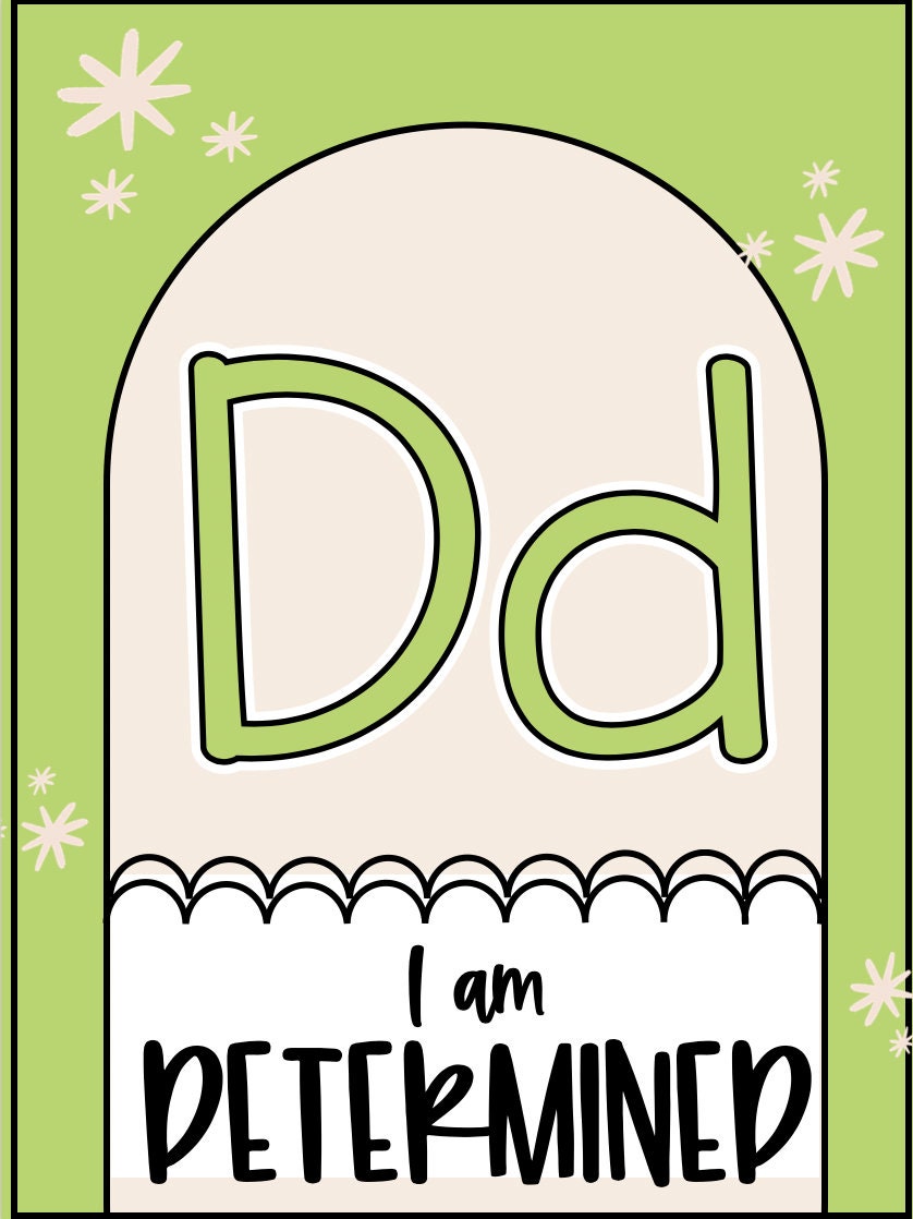 Affirmation Alphabet Posters, Printable Poster, Cursive and Print - Etsy