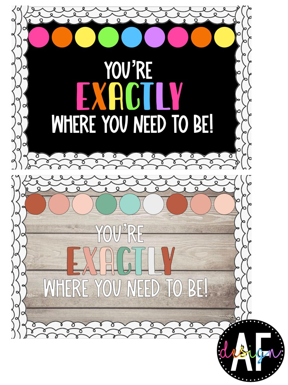 You're EXACTLY Where You Need to Be Bulletin Board, DIGITAL FILE ...