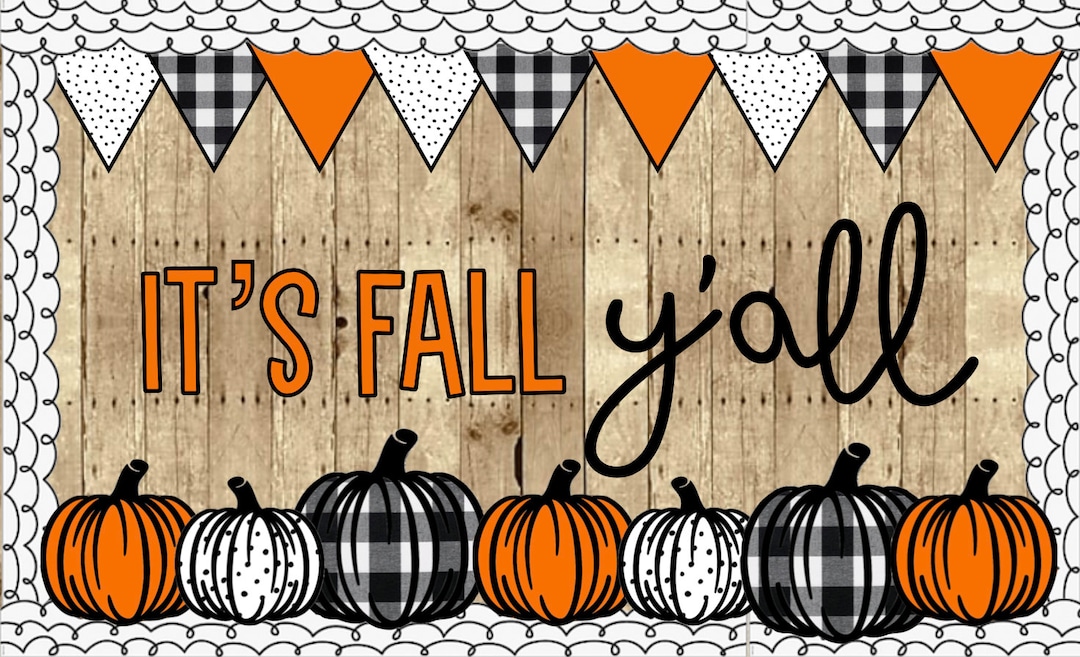 It's Fall Y'all Printable Bulletin Board: Teacher Classroom Decor ...