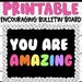 Bulletin Board Printable, Classroom Decor (digital Download) You Are ...