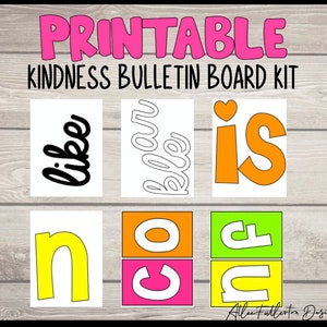 Sprinkle Kindness Around Like Confetti, PRINTABLE Bulletin Board Kit ...