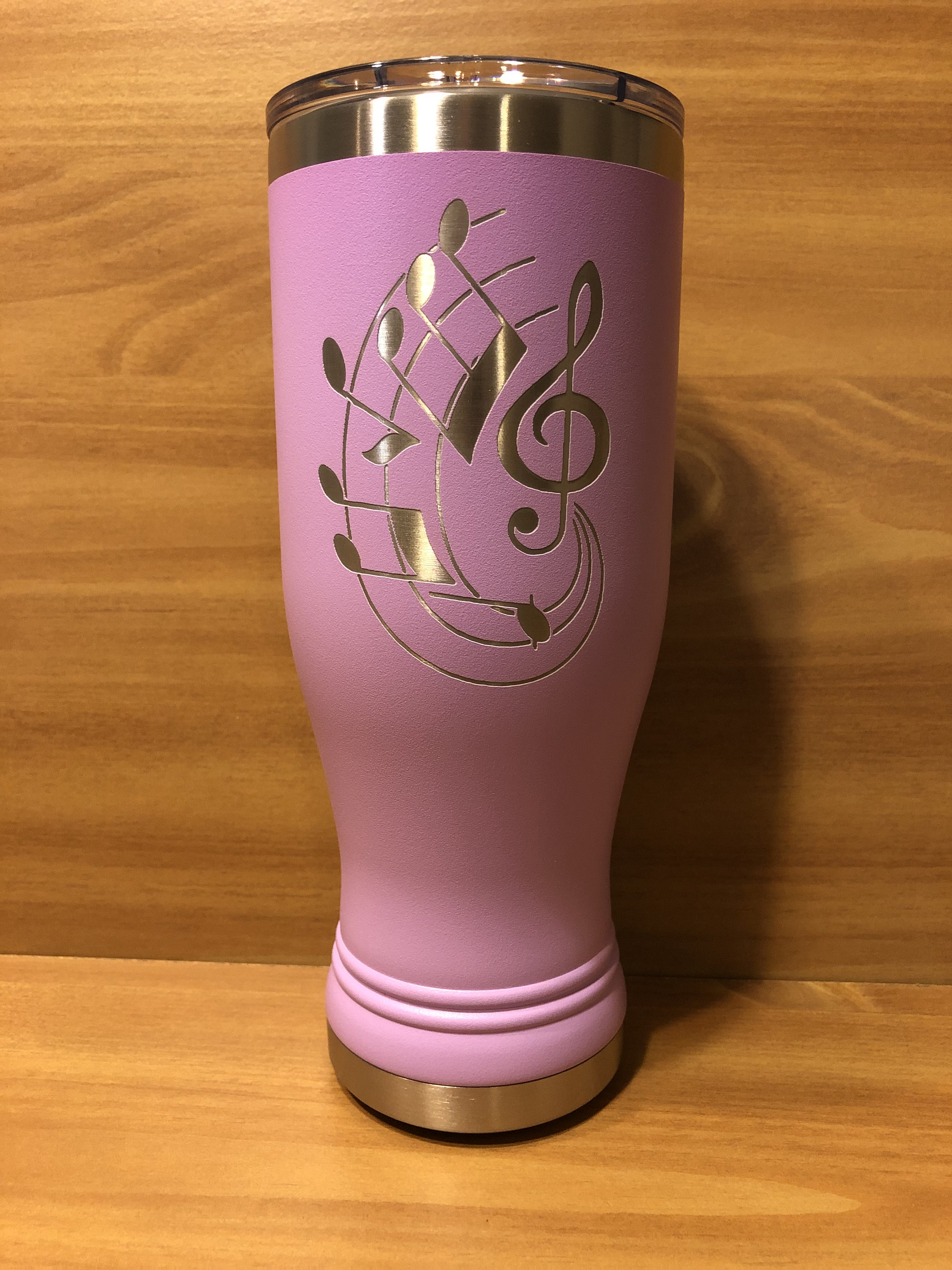 Treble Clef & Music Notes Laser Engraved 20 Oz. Pilsner Insulated ...